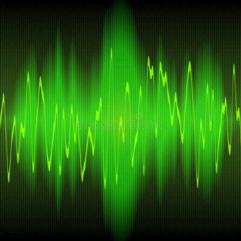 Sound energy wave abstract stock illustration. Illustration of ...