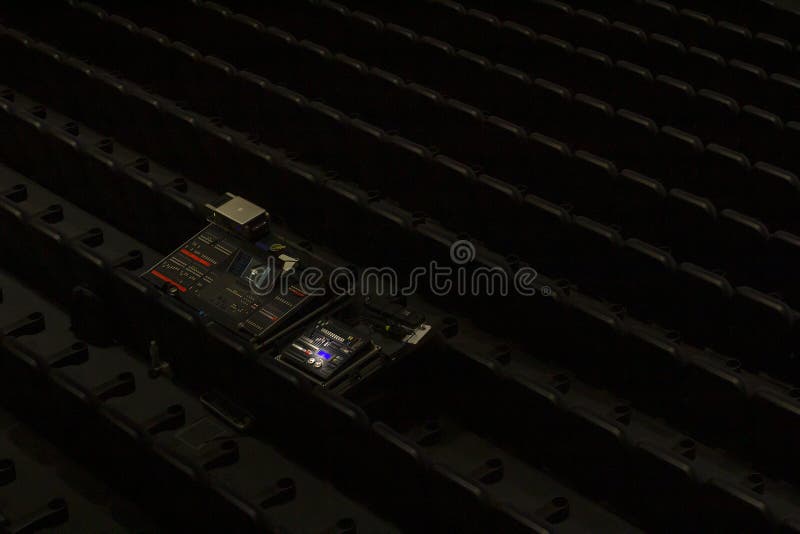 Sound Engineer Equipment at a Concert Stock Image - Image of music ...