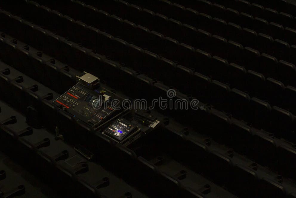 Sound Engineer Equipment at a Concert Stock Image - Image of music ...