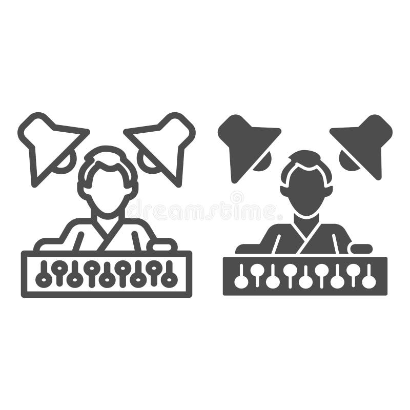 Sound Engineer Music Mixer Stock Illustrations – 782 Sound Engineer ...