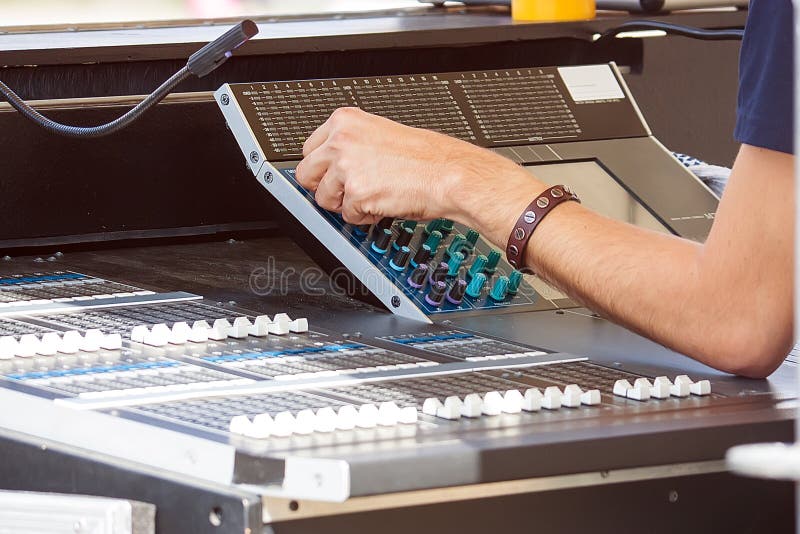 Sound engineer stock image. Image of studio, closeup - 35267345