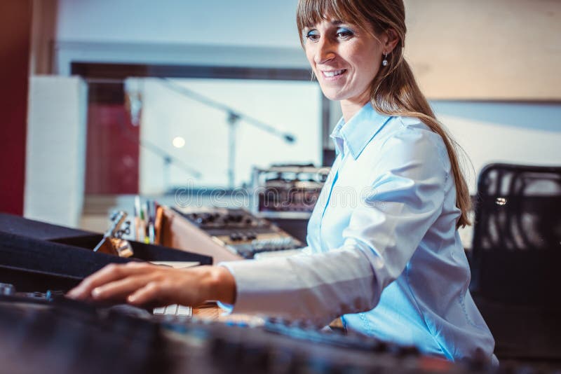 Engineer Woman in Electronics Lab Testing EMC Compliance Stock Photo ...
