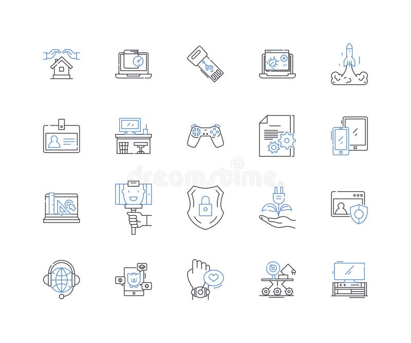 Sound Engineering Line Icons Collection. Mixing, Recording, EQ ...