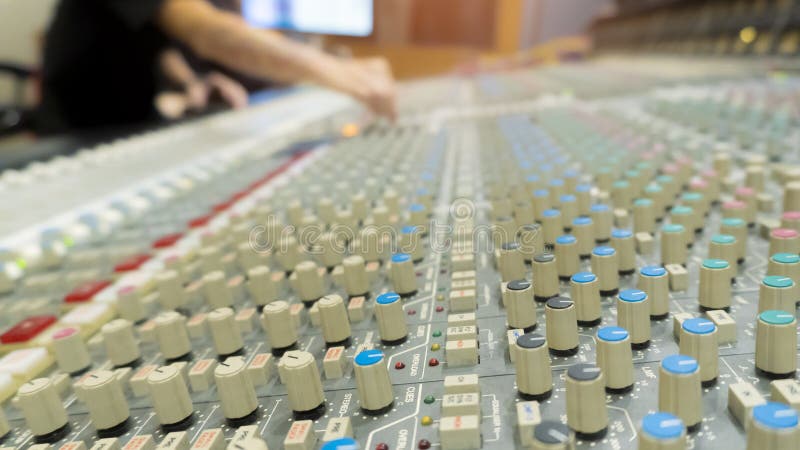 Sound Engineering in the Studio. Professional Audio Stock Photo - Image ...