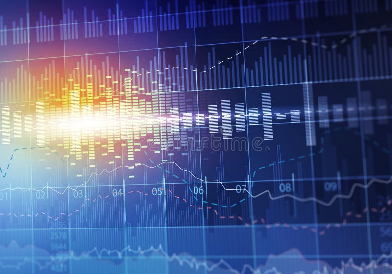 Sound Equalizer Background . Mixed Media Stock Image - Image of tech ...