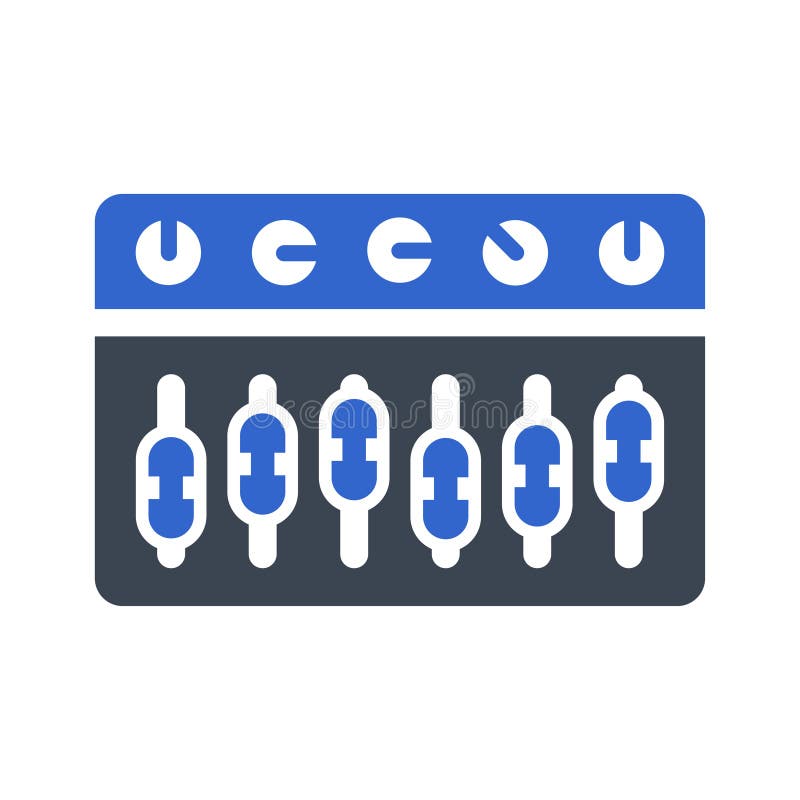 Sound equalizer icon stock vector. Illustration of control - 210662988