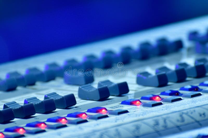 Sound equalizer in studio stock photo. Image of mixer - 107567166
