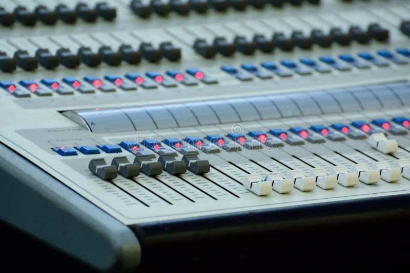 Sound equalizer in studio stock photo. Image of amplifier - 107567306