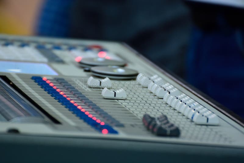 Sound equalizer in studio stock photo. Image of industry - 107567470