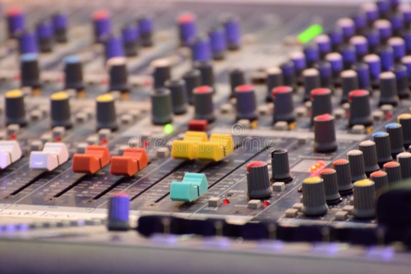 Sound equalizer in studio stock image. Image of noise - 107568131
