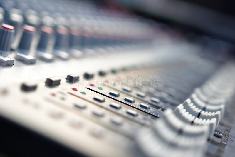 Sound equalizer in studio stock photo. Image of digitally - 107568274
