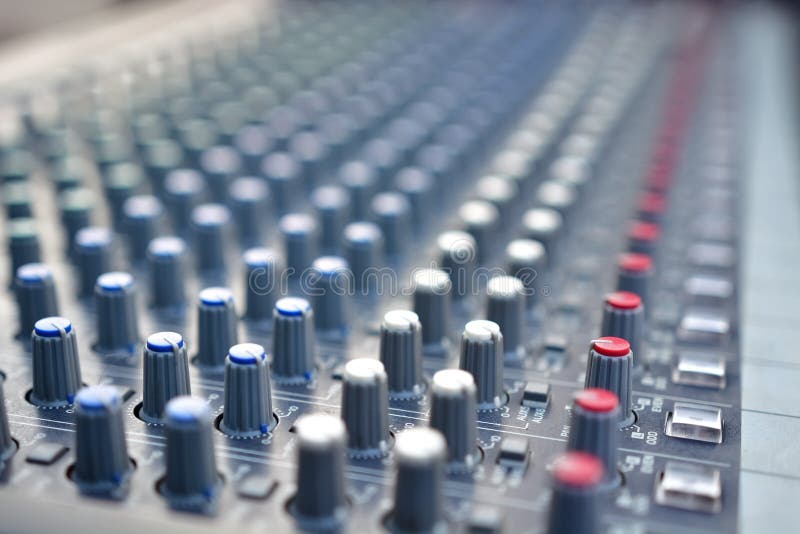 Sound equalizer in studio stock image. Image of horizontal - 107568611