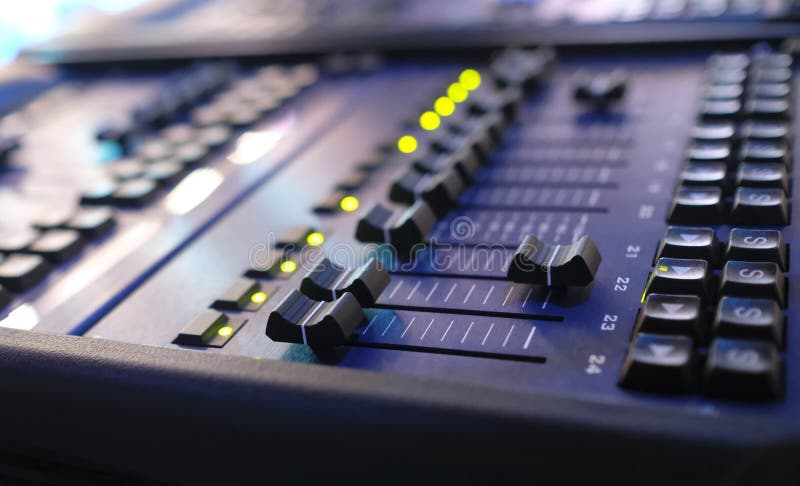Sound Equipment Backstage in a TV Studio Stock Image - Image of studio ...