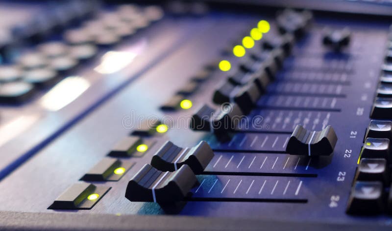 Sound Equipment Backstage in a TV Studio Stock Image - Image of ...