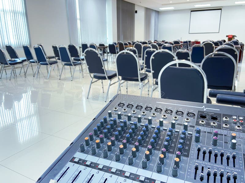 Sound equipment stock image. Image of room, concert - 309491721