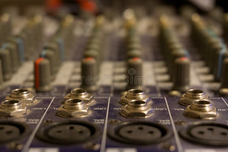 Sound Equipment on the Mixer Stock Photo - Image of person, technology ...