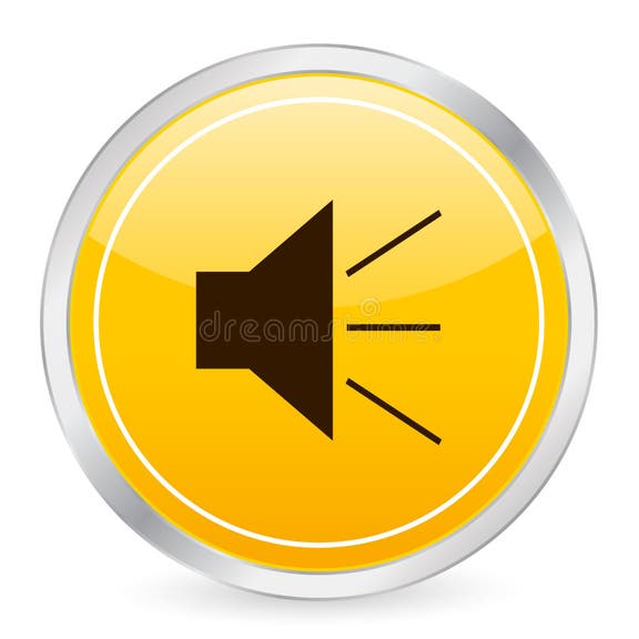 Sound Face Yellow Circle Icon Stock Vector - Illustration of circle ...
