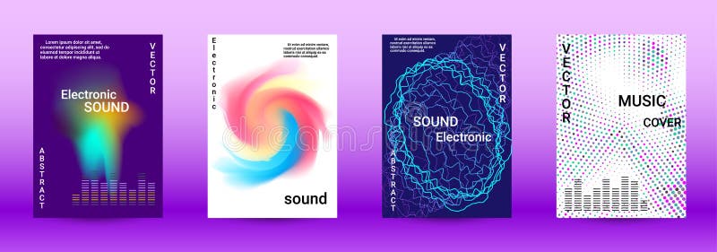 Sound flyer stock vector. Illustration of identity, colorful - 153106741