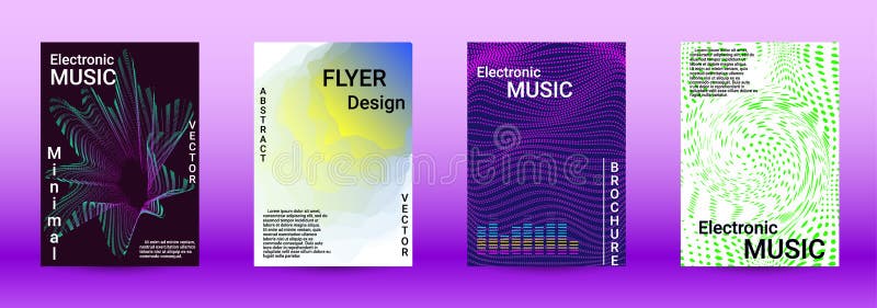 Sound flyer stock vector. Illustration of layout, identity - 154223619