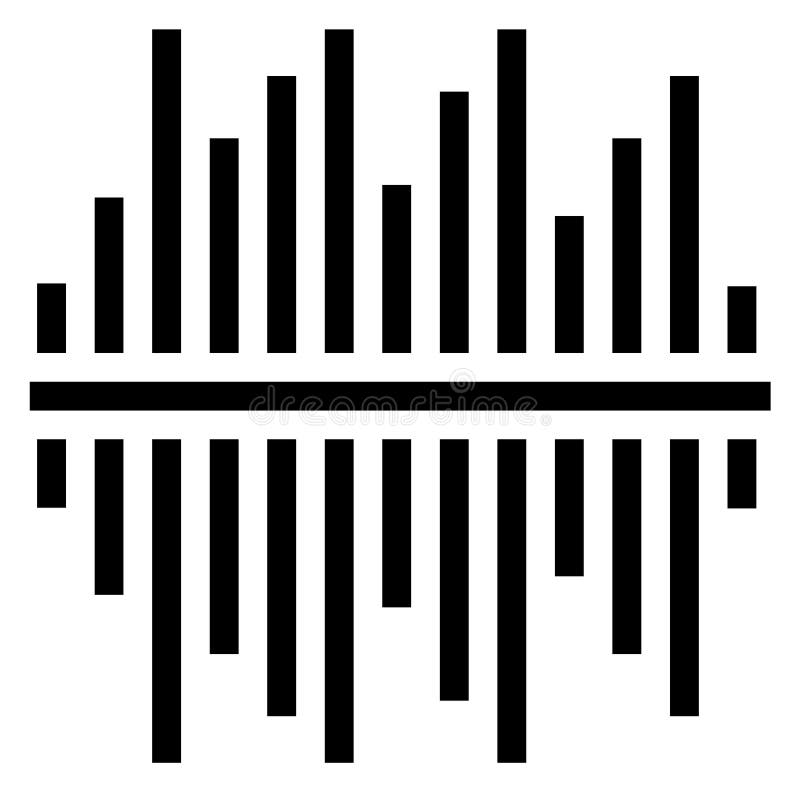 Sound Frequency Symbol. Audio Signal Record Icon Stock Vector ...