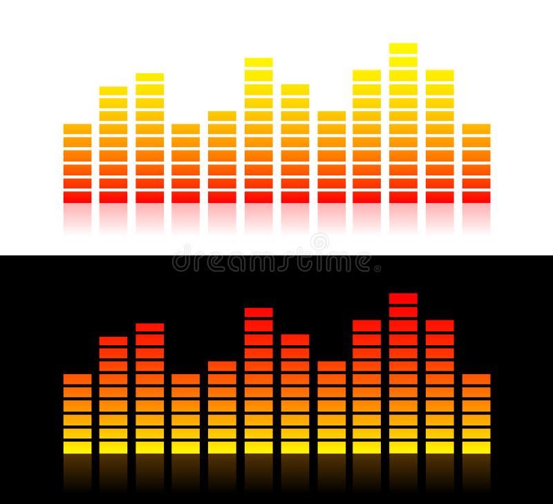 Sound graphs stock vector. Illustration of disco, graph - 8486180