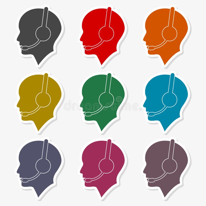 Sound icon in human head stock vector. Illustration of head - 150123890