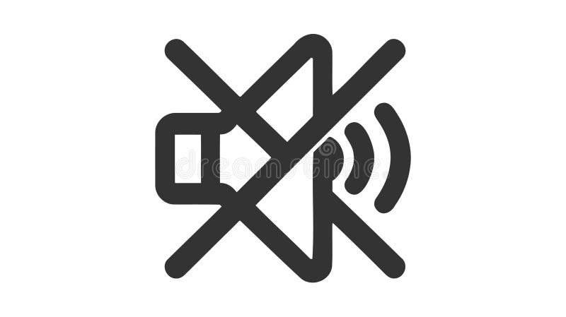 Sound Icon - Sound Off Icon Vector Design Flat Style Symbol, Mute Button Speaker Isolated on ...