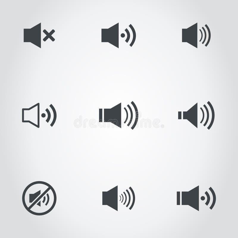 Sound an icon stock vector. Illustration of internet - 38603176