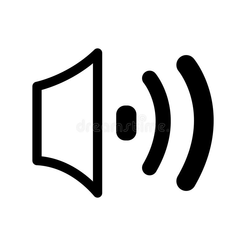 Sound on Icon. Speaker Icon Stock Illustration - Illustration of ...