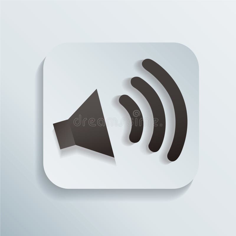 Sound Icon Vector Illustration Stock Vector - Illustration of ...