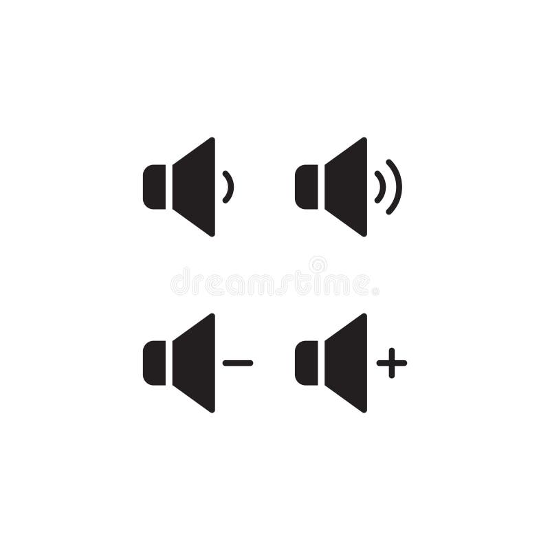 Sound Icon Vector Logo Design Template Stock Vector - Illustration of ...