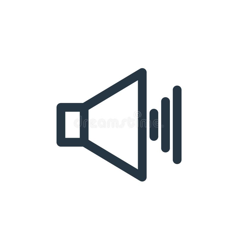 Sound Icon Vector from Technology Concept. Thin Line Illustration of ...