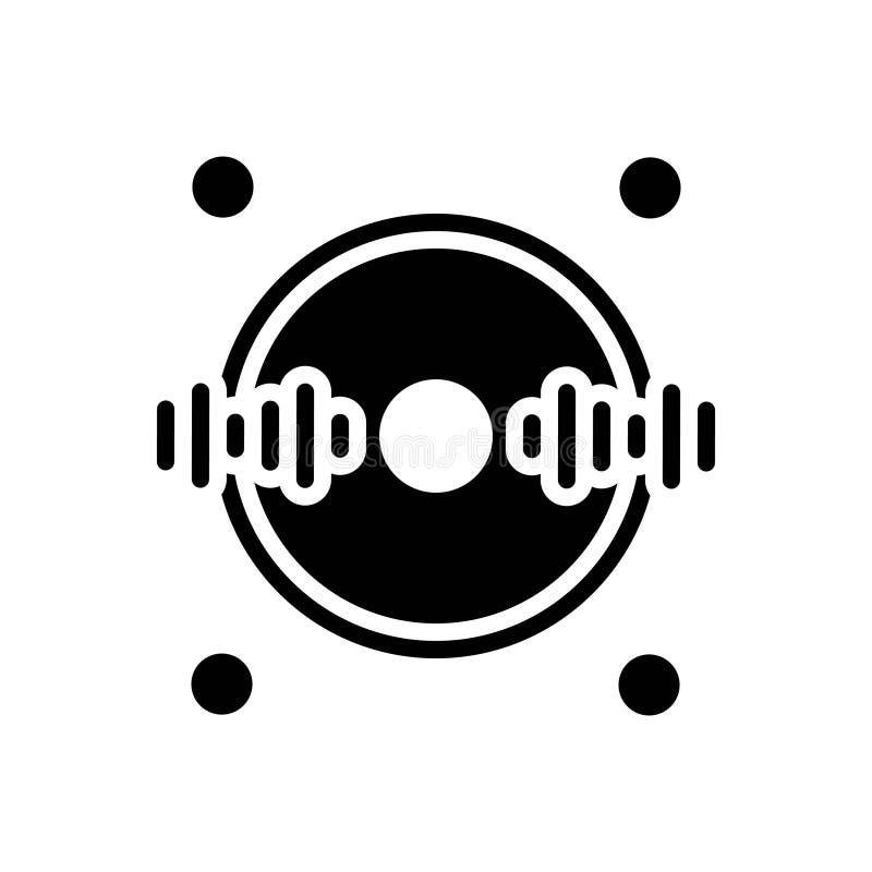 Black Solid Icon for Sound, Voice and Speaker Stock Vector ...