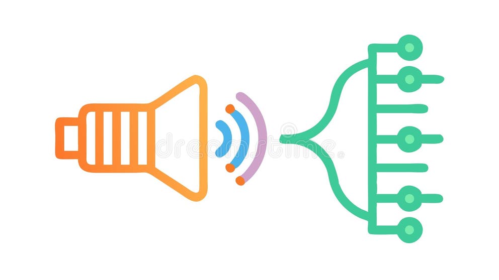 Sound Input Output Processing, Vector Design Generative AI Stock Vector ...