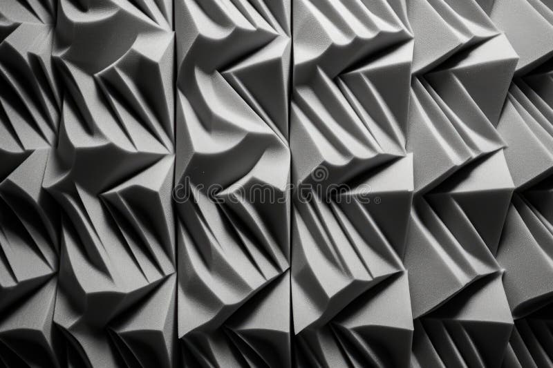 Sound Isolation Foam on a Studio Wall Stock Image - Image of production ...