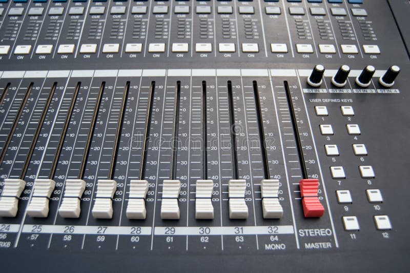 Sound knobs stock image. Image of fader, concert, knobs - 15235597