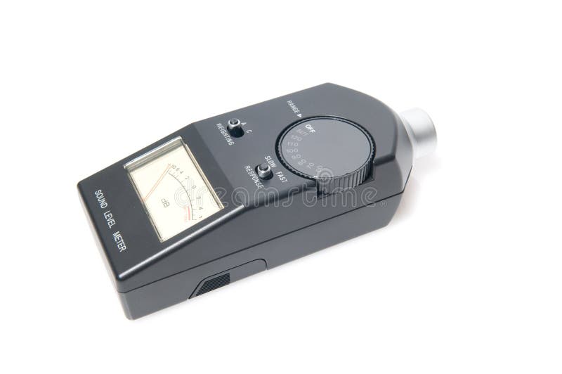 Level meter on phonometer stock image. Image of measurement - 851089