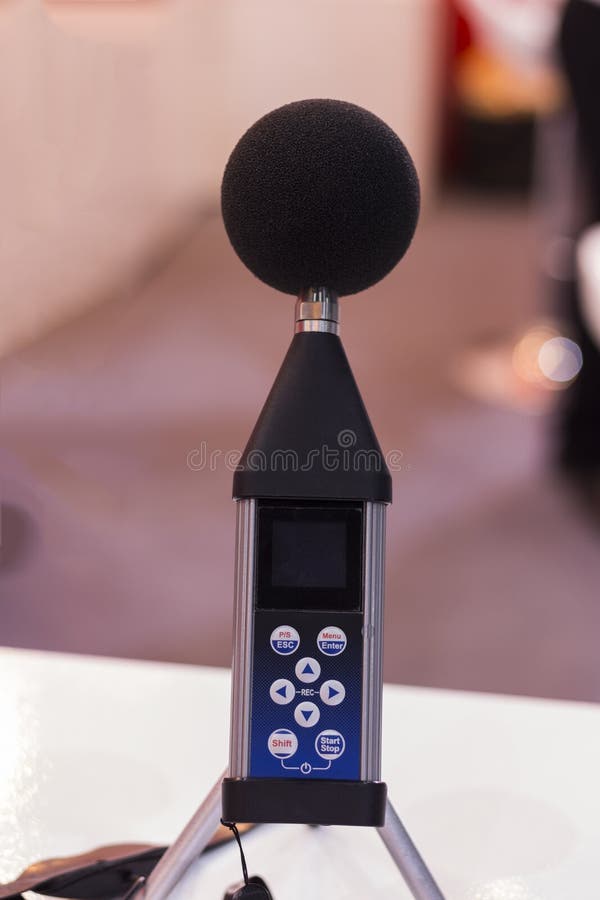 A Sound Level Meter and Analyzer Stock Photo - Image of level, short ...