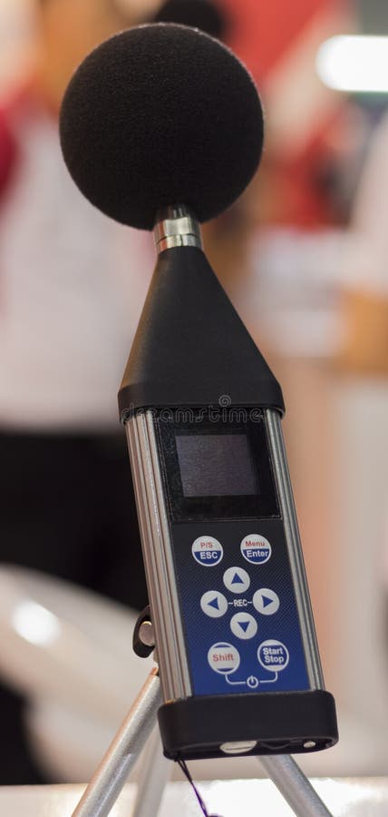 A Sound Level Meter and Analyzer Stock Image - Image of process ...