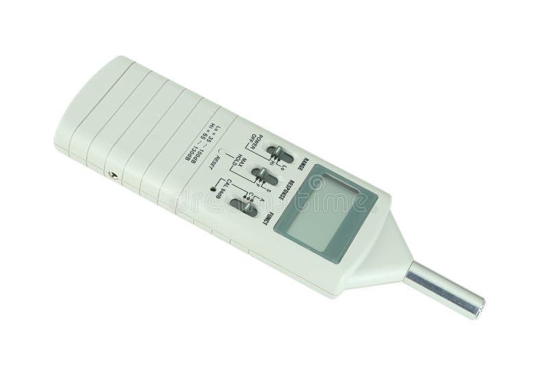 Sound level meter stock image. Image of measurement, black - 32508245