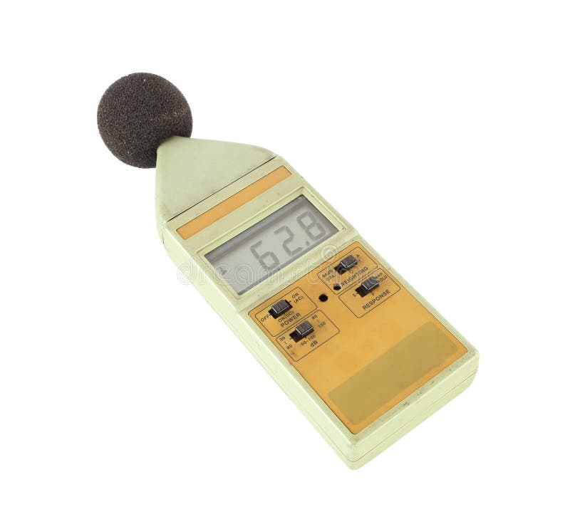 Sound level meter stock image. Image of measurement, black - 32508245