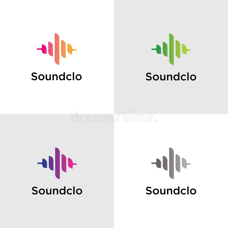 Template Sound Logos stock vector. Illustration of music - 141161471
