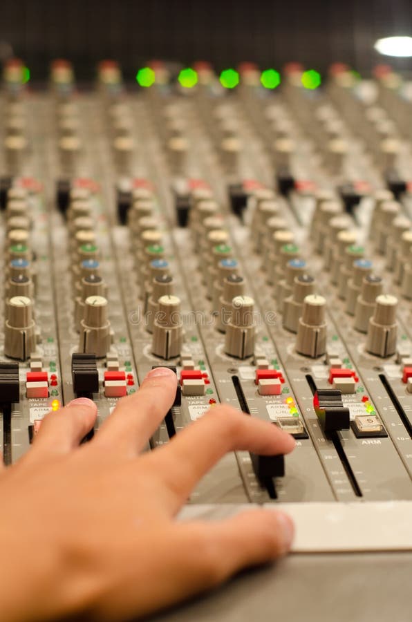 Sound mix board stock image. Image of knob, electronic - 23006579