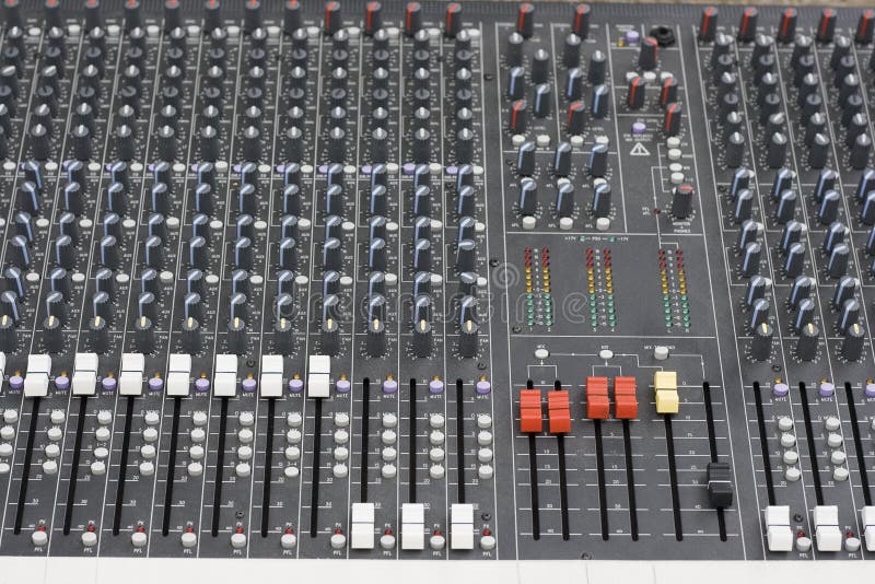 Sound and Music Mixer stock image. Image of mixing, audio - 8095023