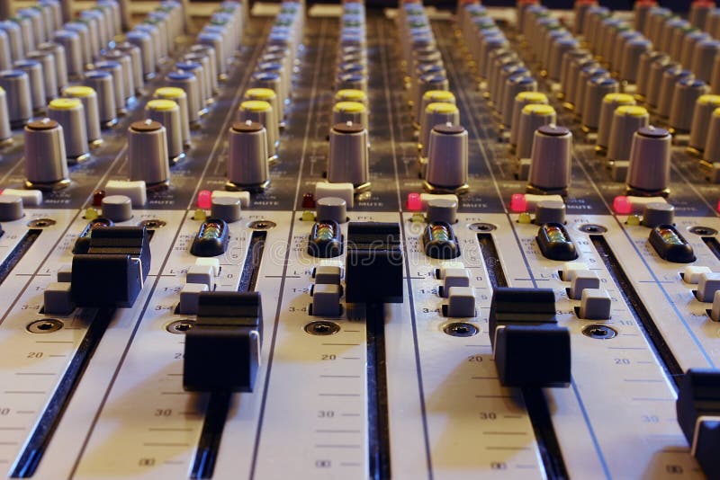 Studio soundboard stock image. Image of dial, mixer, dials - 985637