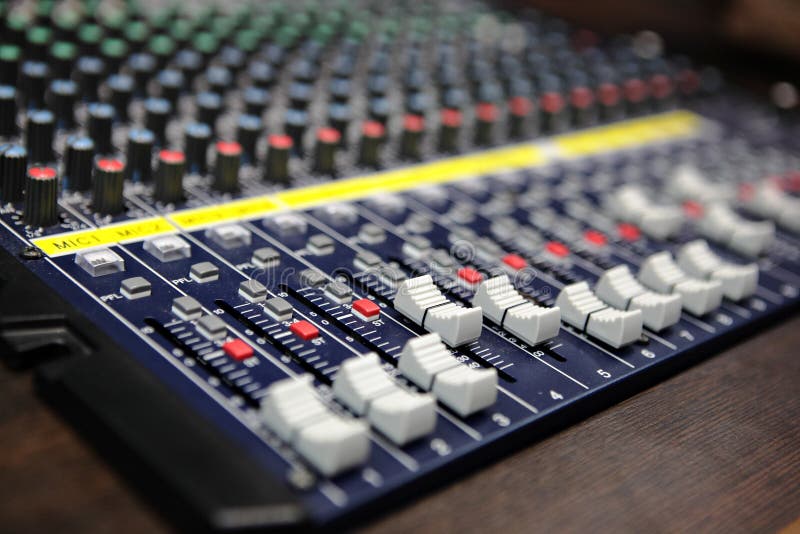 Sound mixer stock photo. Image of digital, panel, gear - 22865098