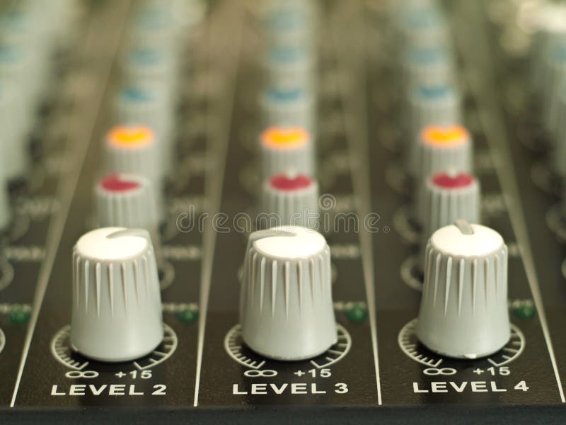 Sound mixer stock image. Image of equipment, adjustment - 22988571