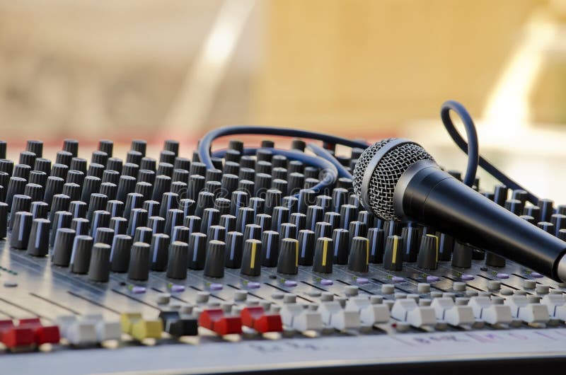Sound mixer stock photo. Image of industry, line, electric - 24758876