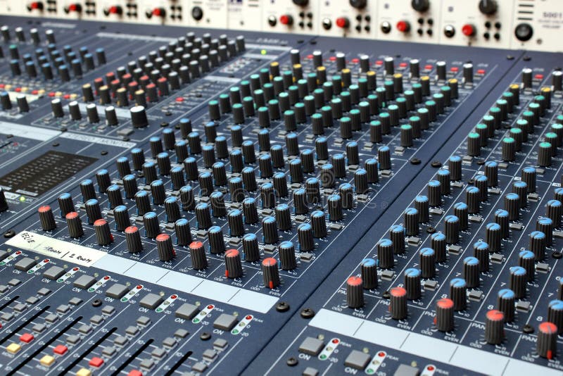 Sound mixer stock image. Image of disco, balance, equipments - 19447579