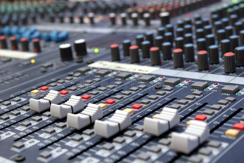 Sound mixer stock image. Image of disco, balance, equipments - 19447579